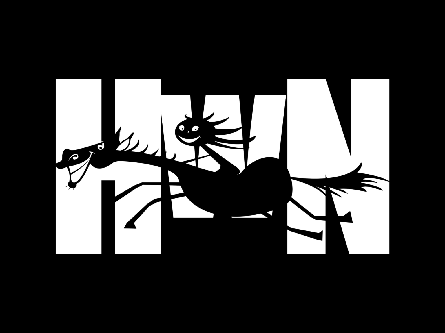HWN Logo Window Decal : Hags with Nags